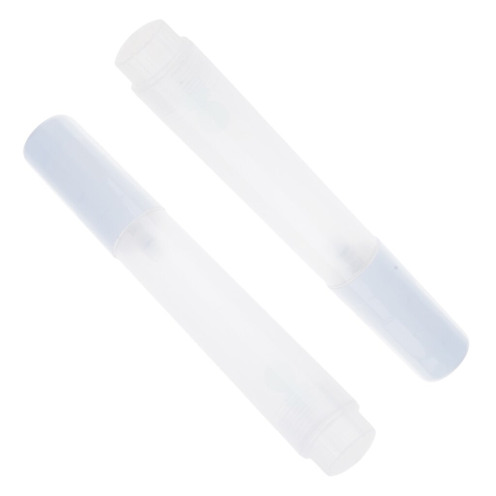 2 Шт Пустые Маркеры Для Рисования с Наклоненной Головкой 8 мм Многоразовая Ручка Для Рисования Заполняемый Маркер Для Краски Прозрачный Акриловый Маркер Для Краски