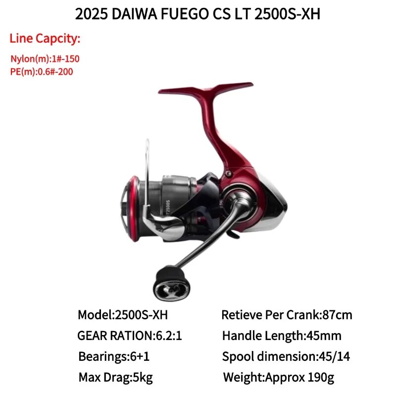 DAIWA FUEGO CS LT Спиннинговые катушки 2500S-XH