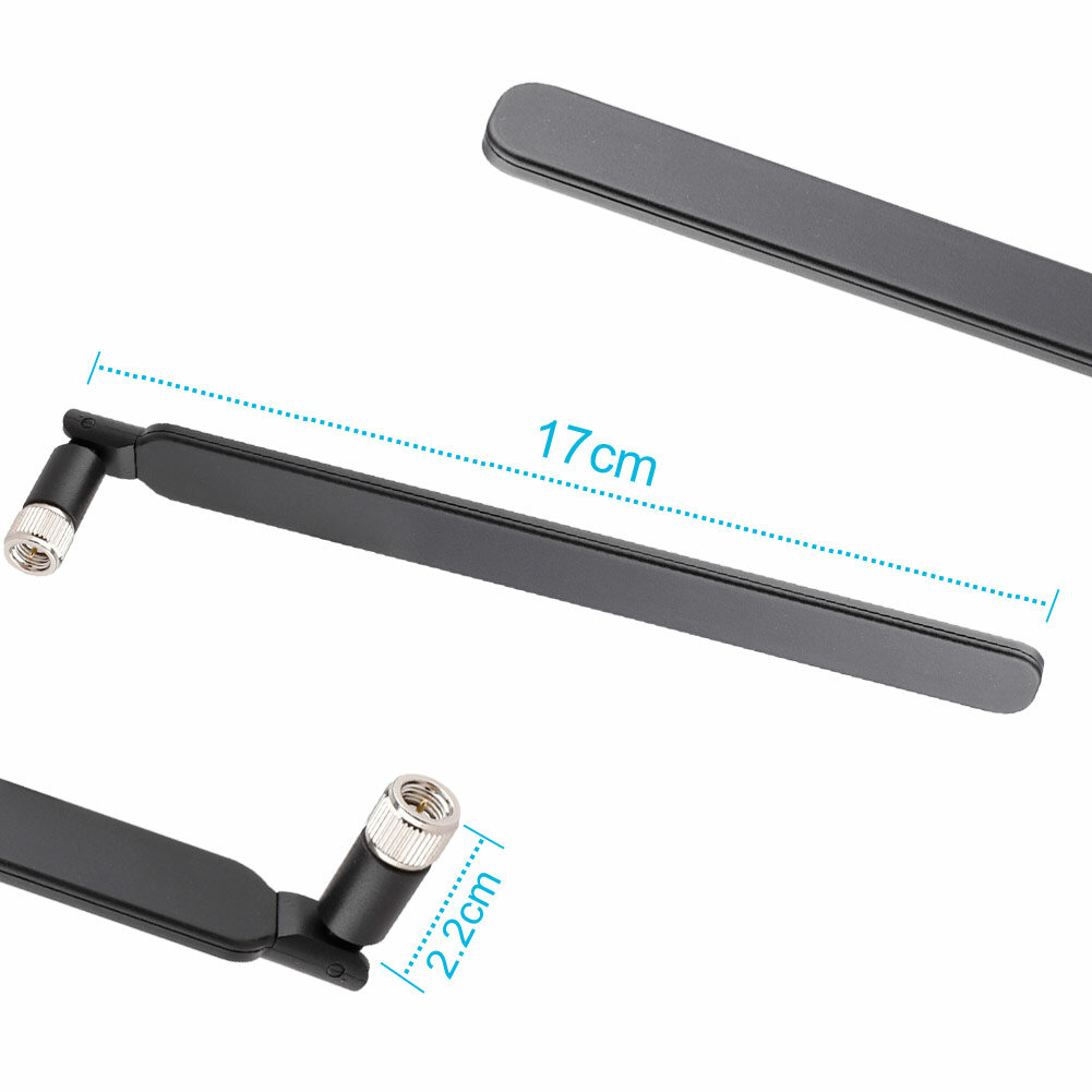 Антенна Wi-Fi роутера 5dBi SMA (3 шт, белая, входная мощность до 50 Вт)