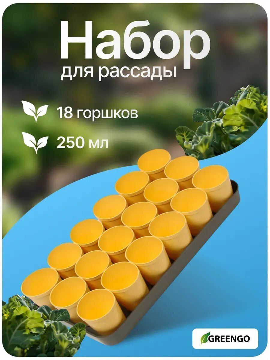 Пластиковые горшки для рассады