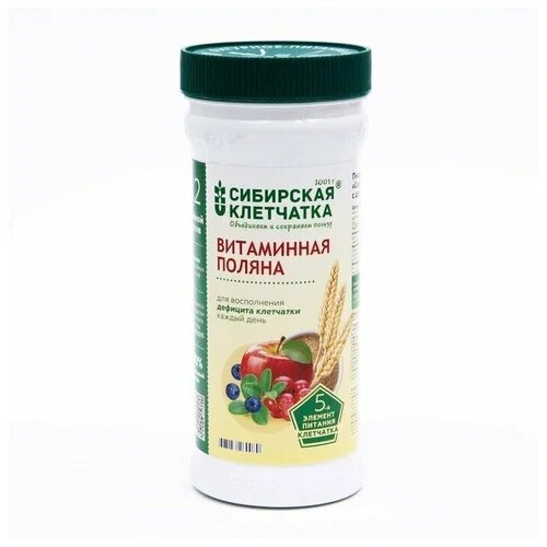 Сибирская клетчатка "Витаминная поляна", 280 г, Сибирская клетчатка ООО