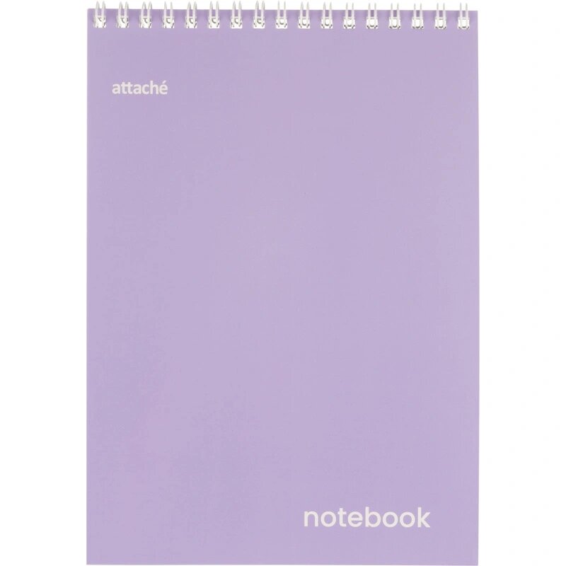 Блокнот Attache Акварель гребень картон А5 60л фиолет