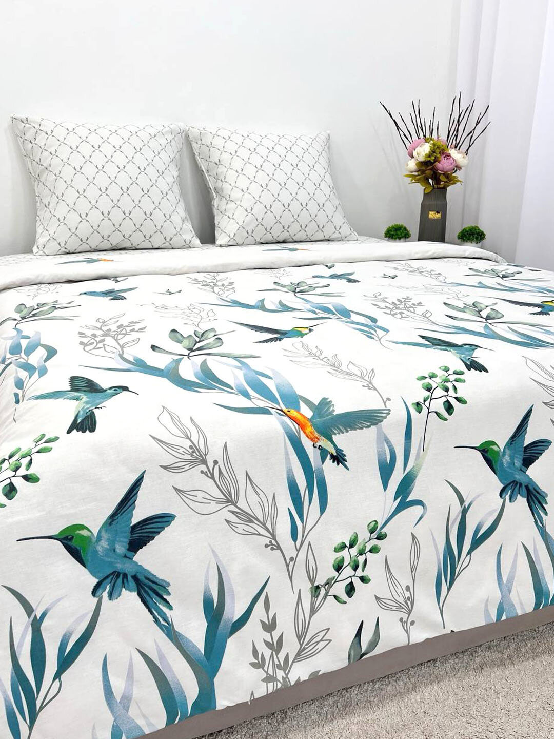 Kerimov GROUP постельное белье евро хлопок перкаль, гипоаллергенное — фото 1
