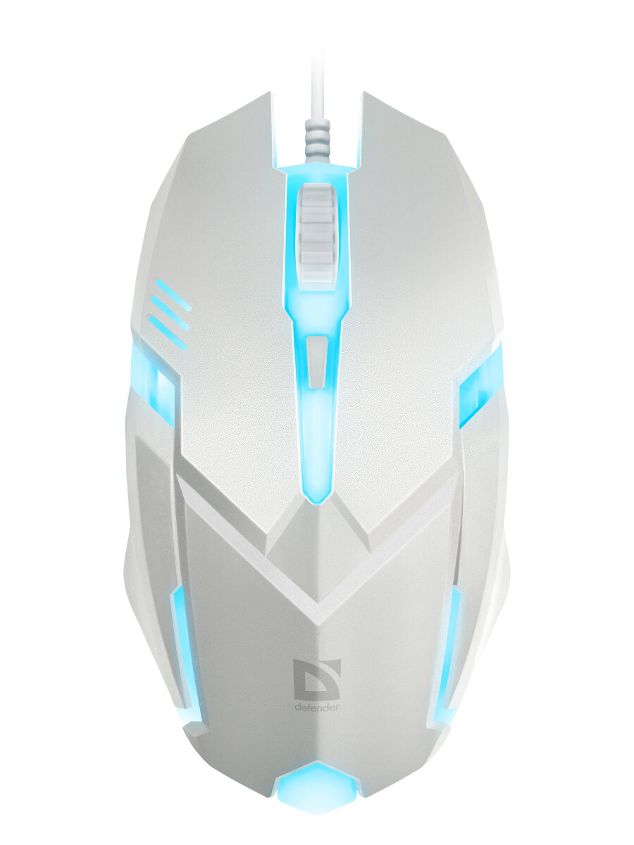 Мышь проводная DEFENDER Cyber MB-560L white (USB, 1600dpi, 4but) (52561)
