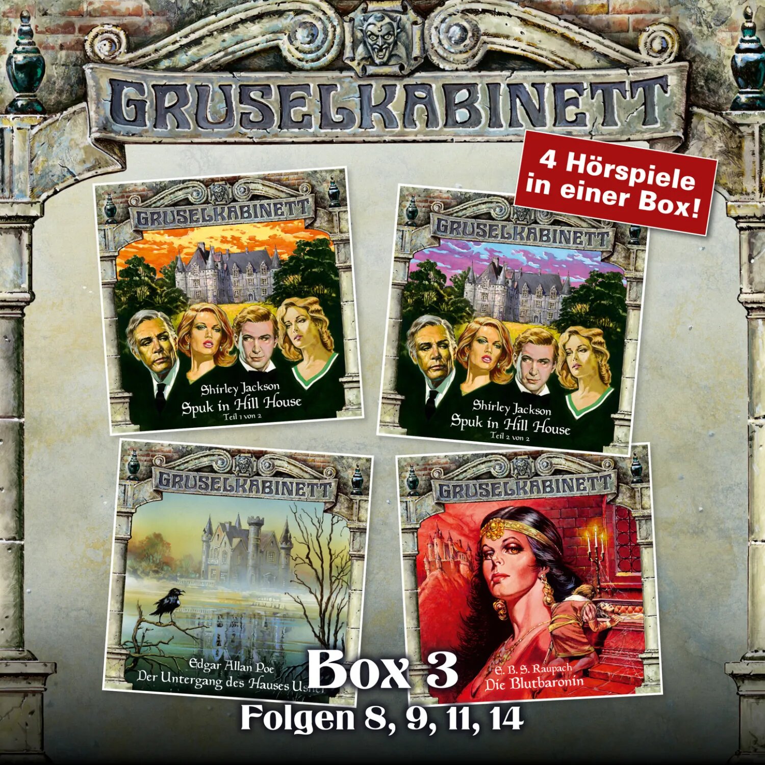Gruselkabinett, Box 3: Folgen 8, 9, 11, 14 [Аудиокнига]