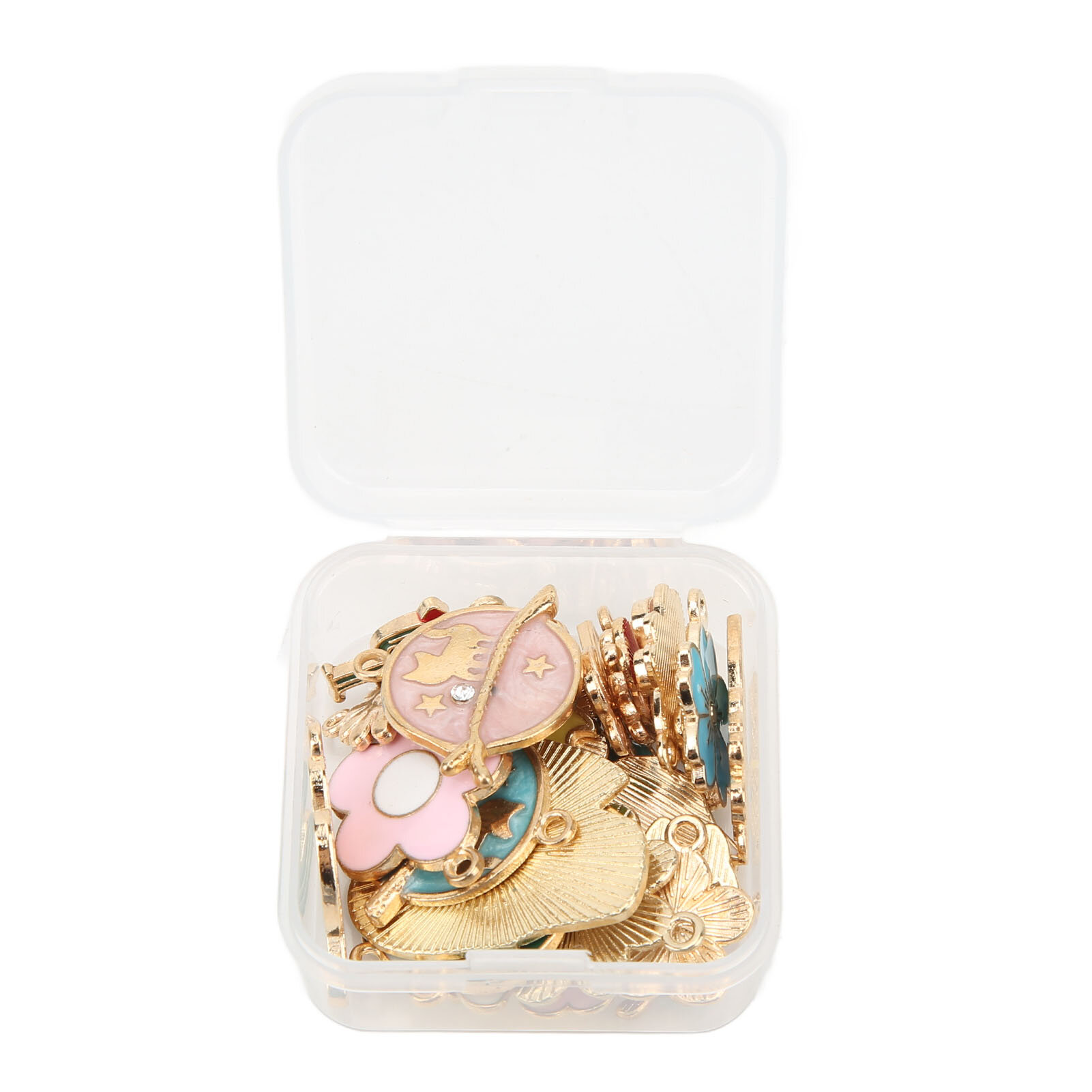 30шт. Чармы браслетов с эмалью и электропокрытием для изготовления украшений с хранением