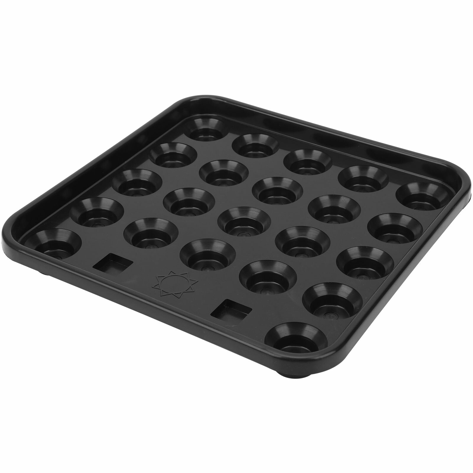 Пластиковый прочный лоток для бильярдных шаров, 22 отверстия, держатель для хранения, аксессуары для бильярда