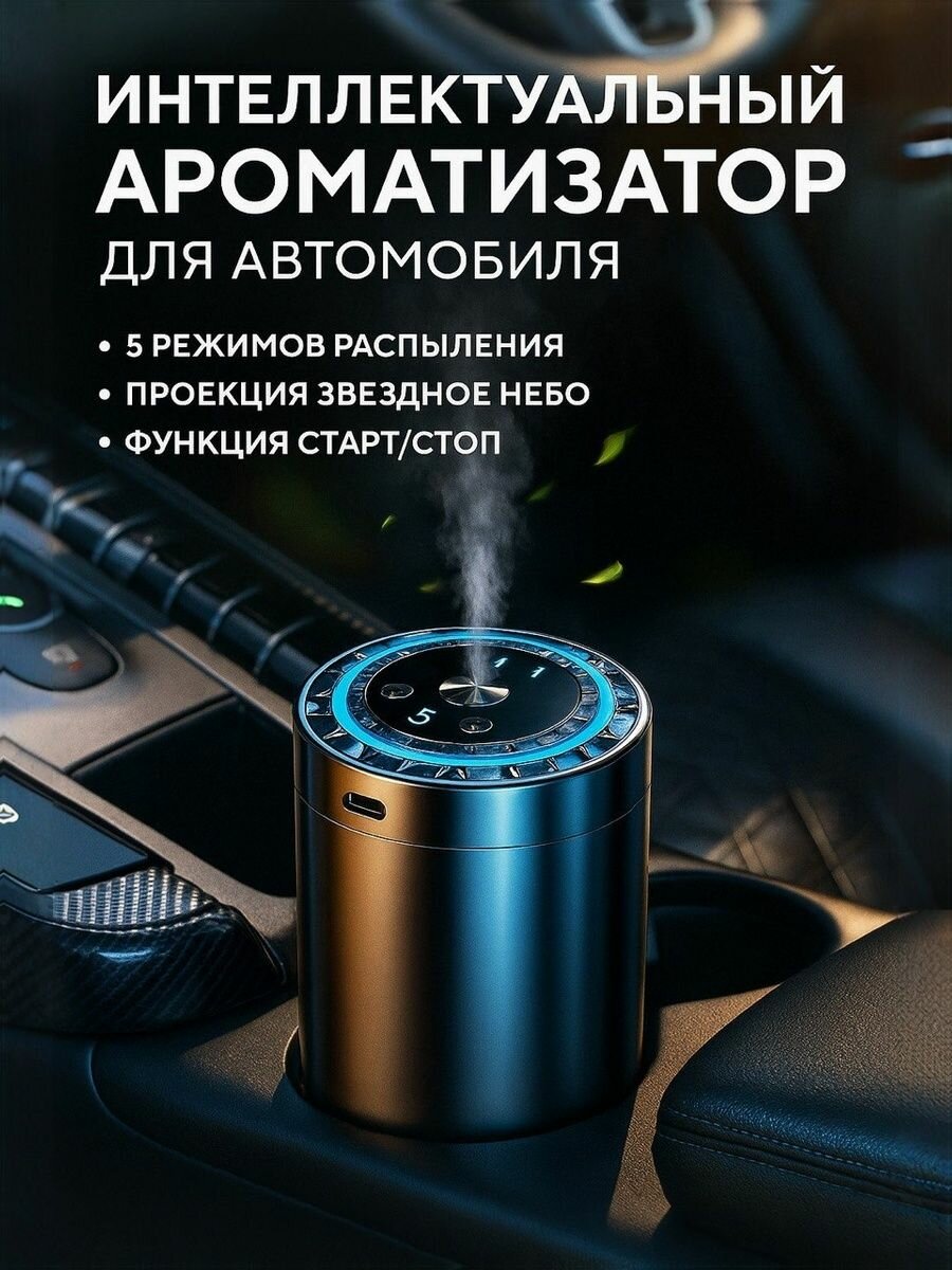 Ароматизатор для автомобиля автоматический/ Звездное небо со сменным блоком