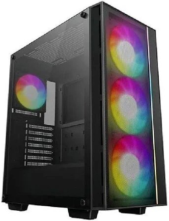 Корпус Deepcool Matrexx 55 V4 MESH черный без БП ATX 120mm 140mm USB3.0 audio bott PSU