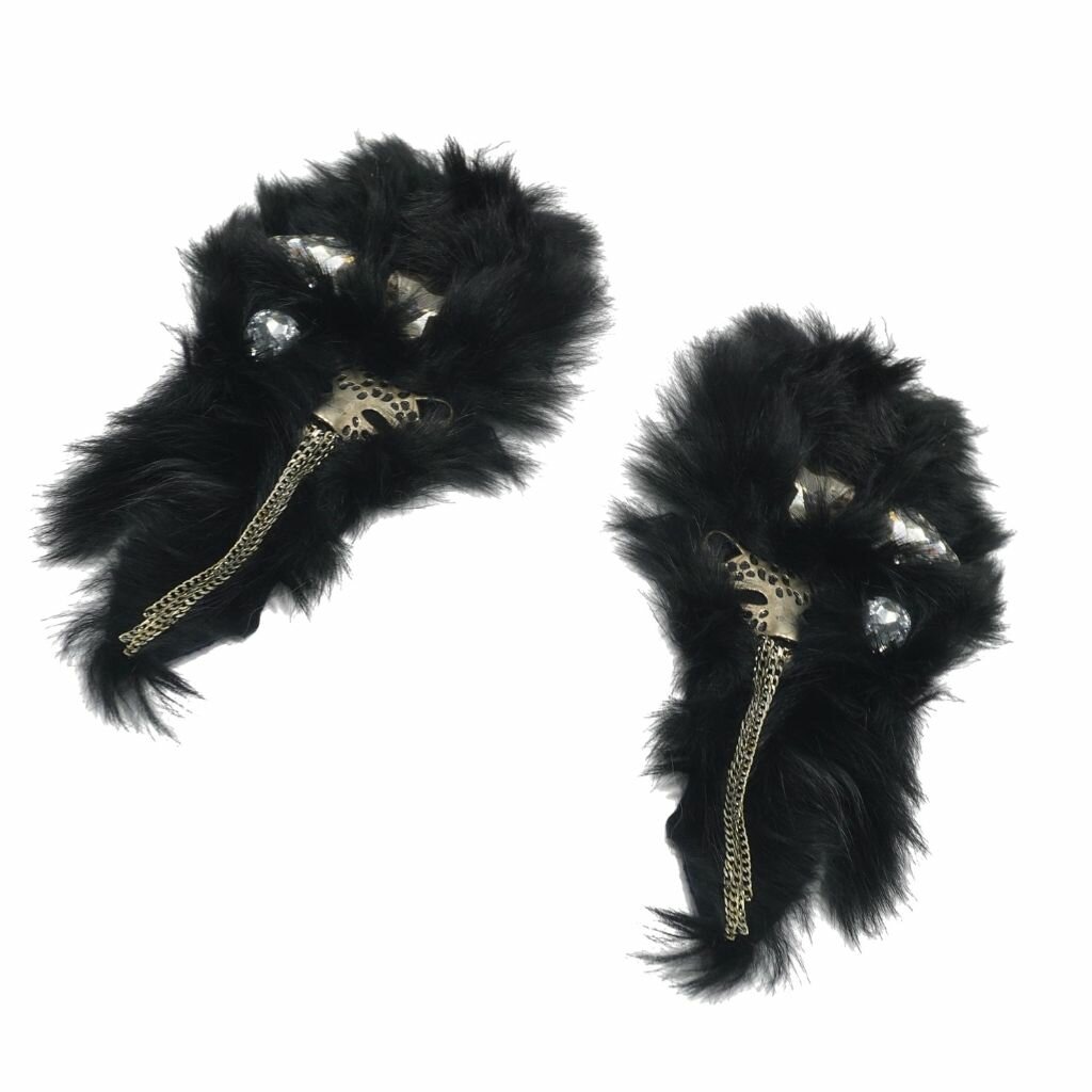 Эполеты с металлической кисточкой-черный