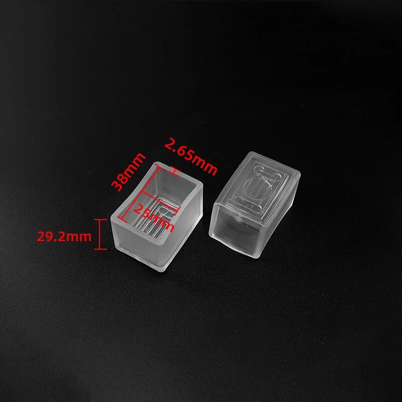 Мебельный стол, наконечник для ног, ножки стула, силиконовая накладка, защитная крышка, прозрачная квадратная резиновая заглушка для труб, крышка, защита отверстия для трубки