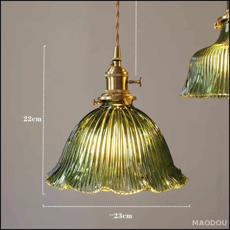 Подвесной светильник IWHD, зеленый стекло, 4W(MAX100W), Green