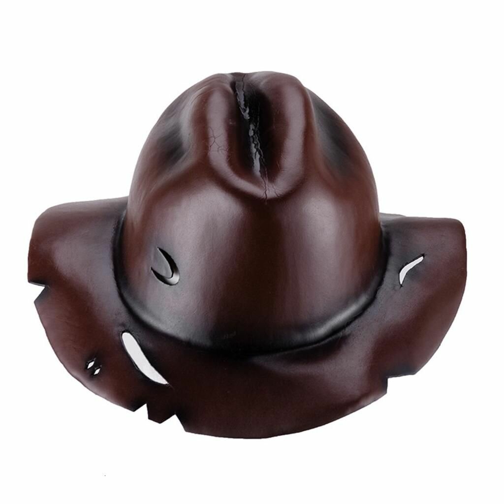 Реалистичная латексная маска Крюгера, Страшный аксессуар для Хэллоуина, - шляпа