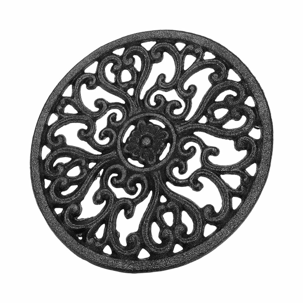 Круглая подставка из Термостойкого Кованого железа Для кухонных Столешниц И Обеденных столов С Нескользящими Ножками Защищает Поверхность от Горячих Чаш и Чайников