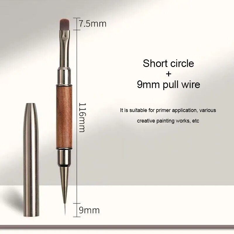 Кисть для ногтей Short circle 9mm