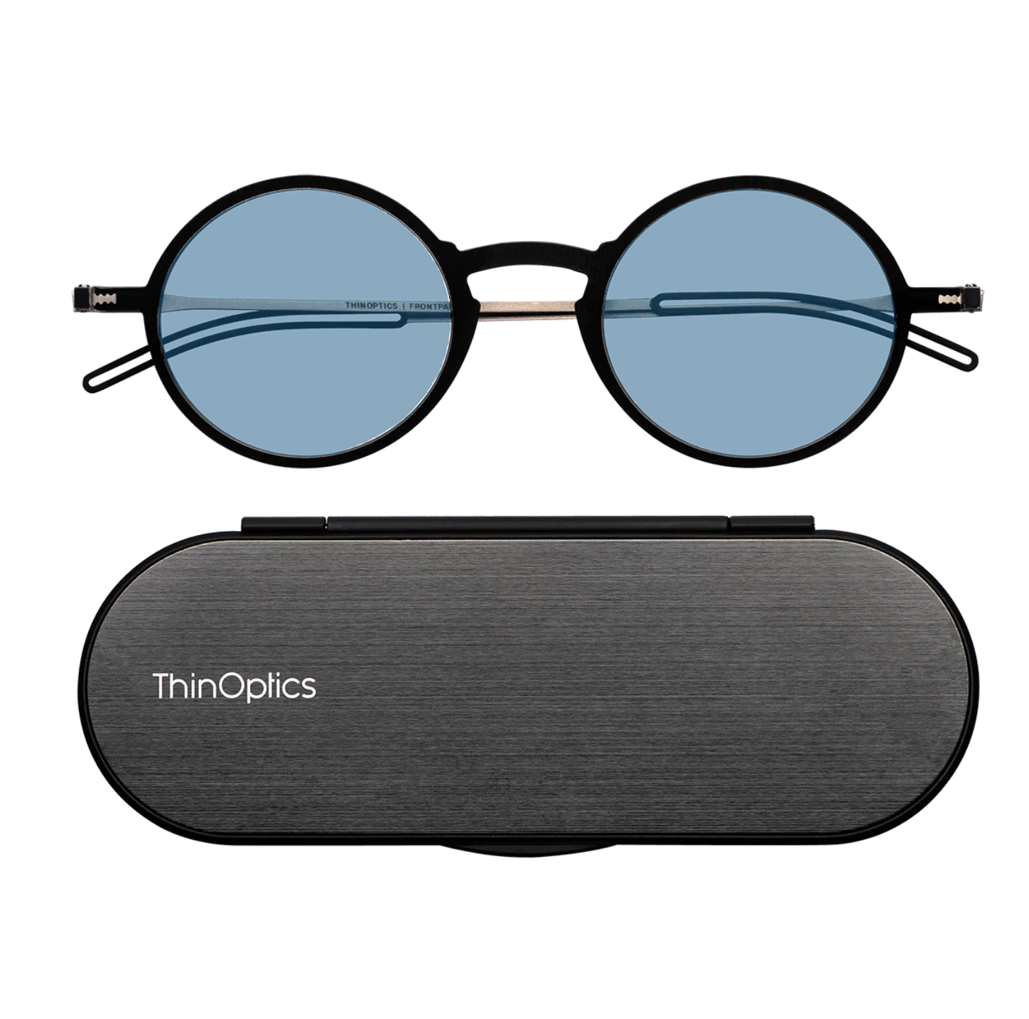 Очки для чтения ThinOptics "Manhattan" +2.5 BLUBLOCKER, магнитные, чёрные