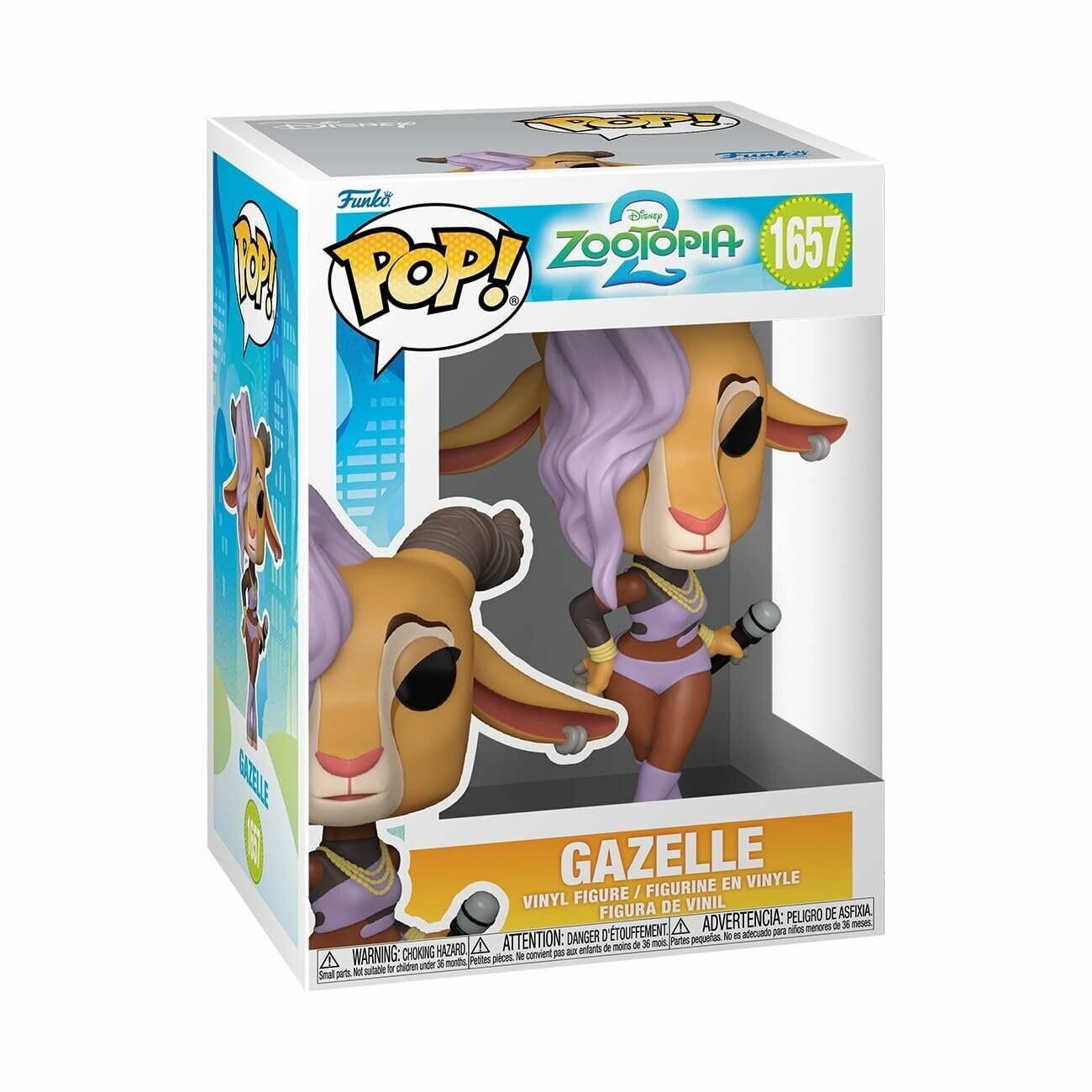 Фигурка Funko POP! Zootopia 2 - Gazelle 86639 (1657) Зверополис 2 - Газель — фото 1