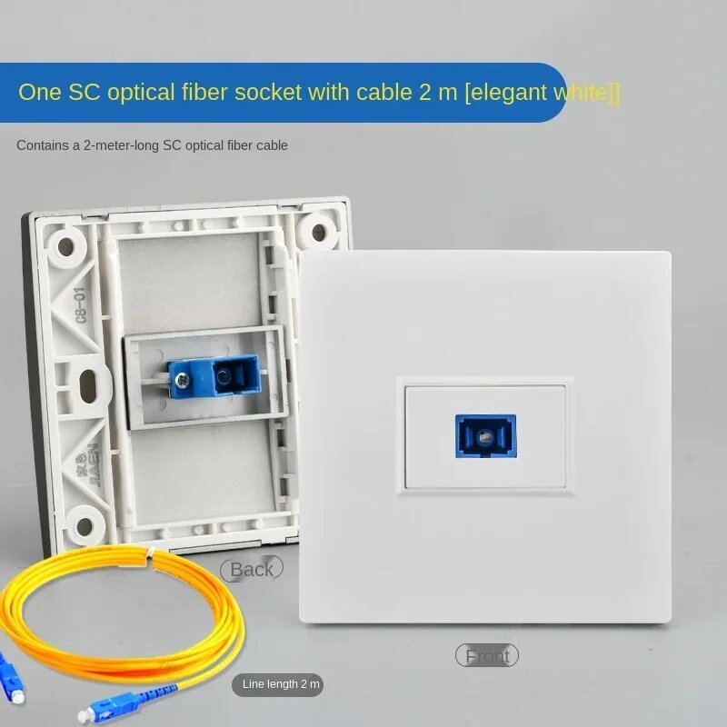 Однопортовая настенная оптическая панель Depo Guye White (with thread)