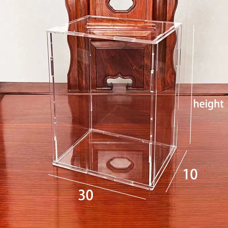 Акриловый бокс 30x10cm, высота 10cm, прозрачный