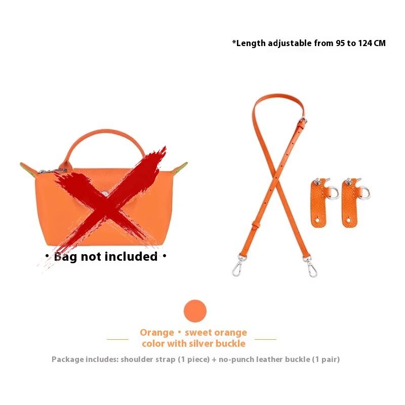 Оранжевый ремень для сумки Longchamp, Sweet Orange