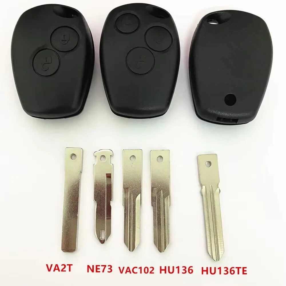 1 Шт. Корпус Выкидного Ключа С 2/3 Кнопками Для Renault Duster Modus Clio 3 Twingo 2 button, HU136