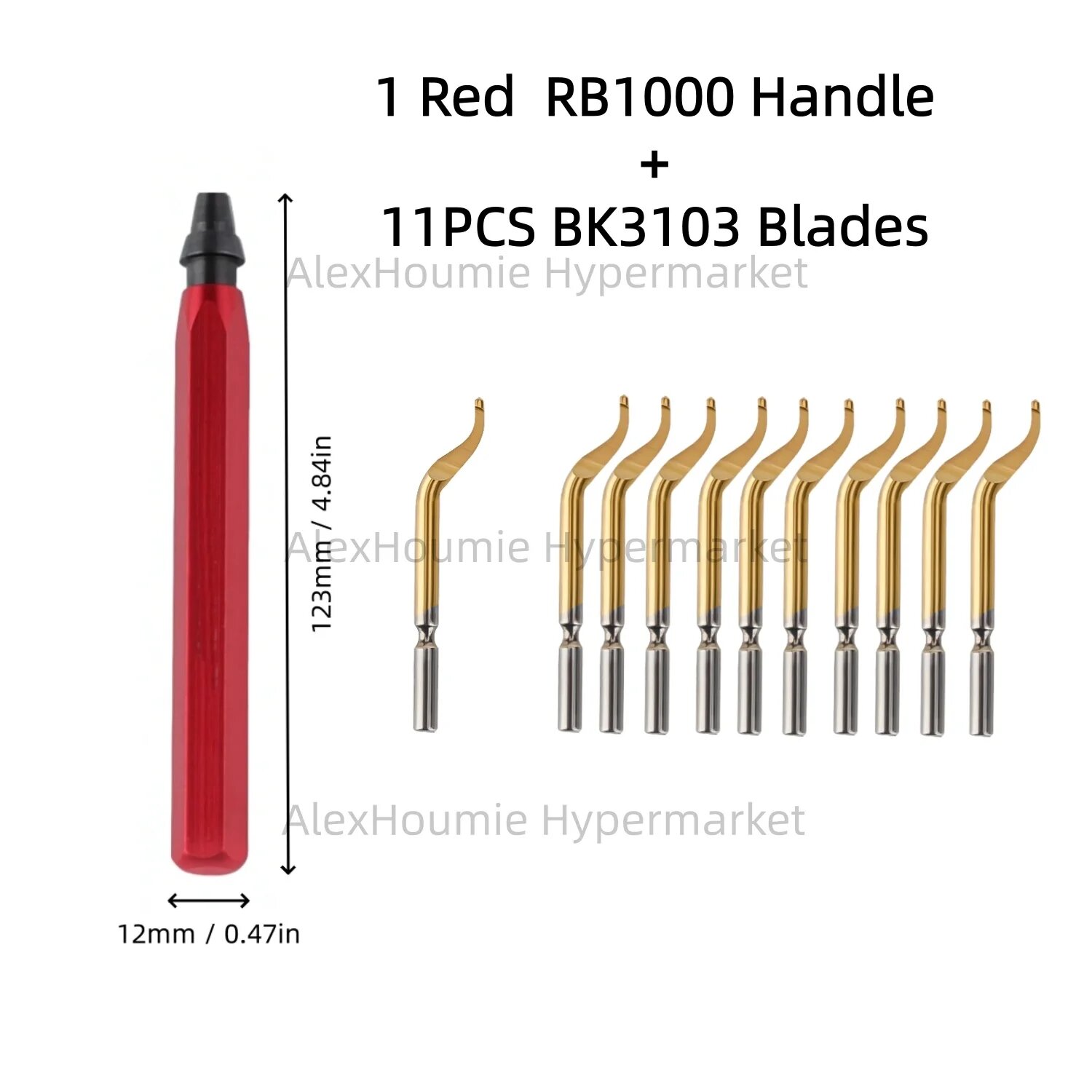 Набор RB1000 красный + 11 лезвий BK3103