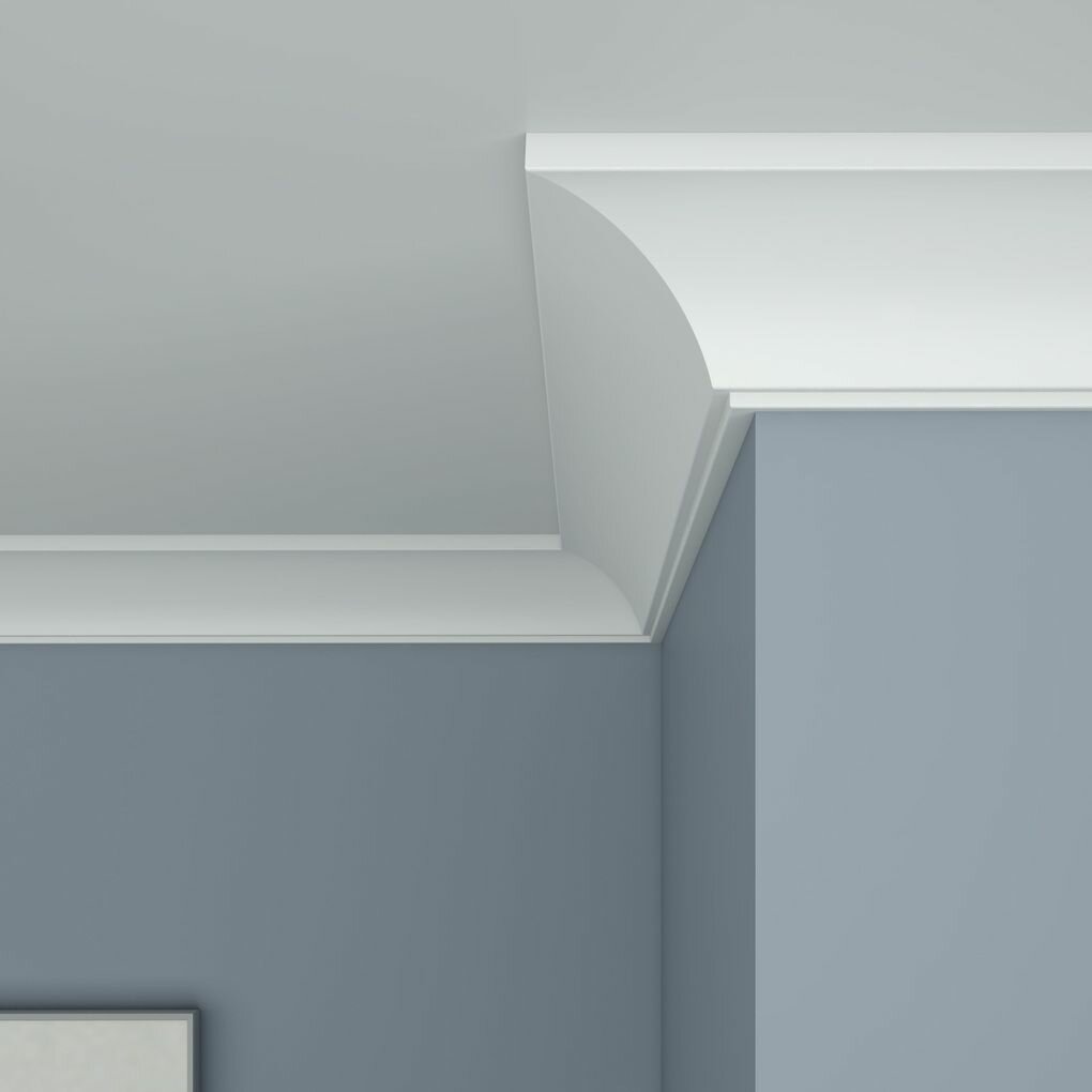 Потолочный плинтус Ultrawood CR 0017 i 2.00 под покраску 2000 х 42 х 44,3 мм