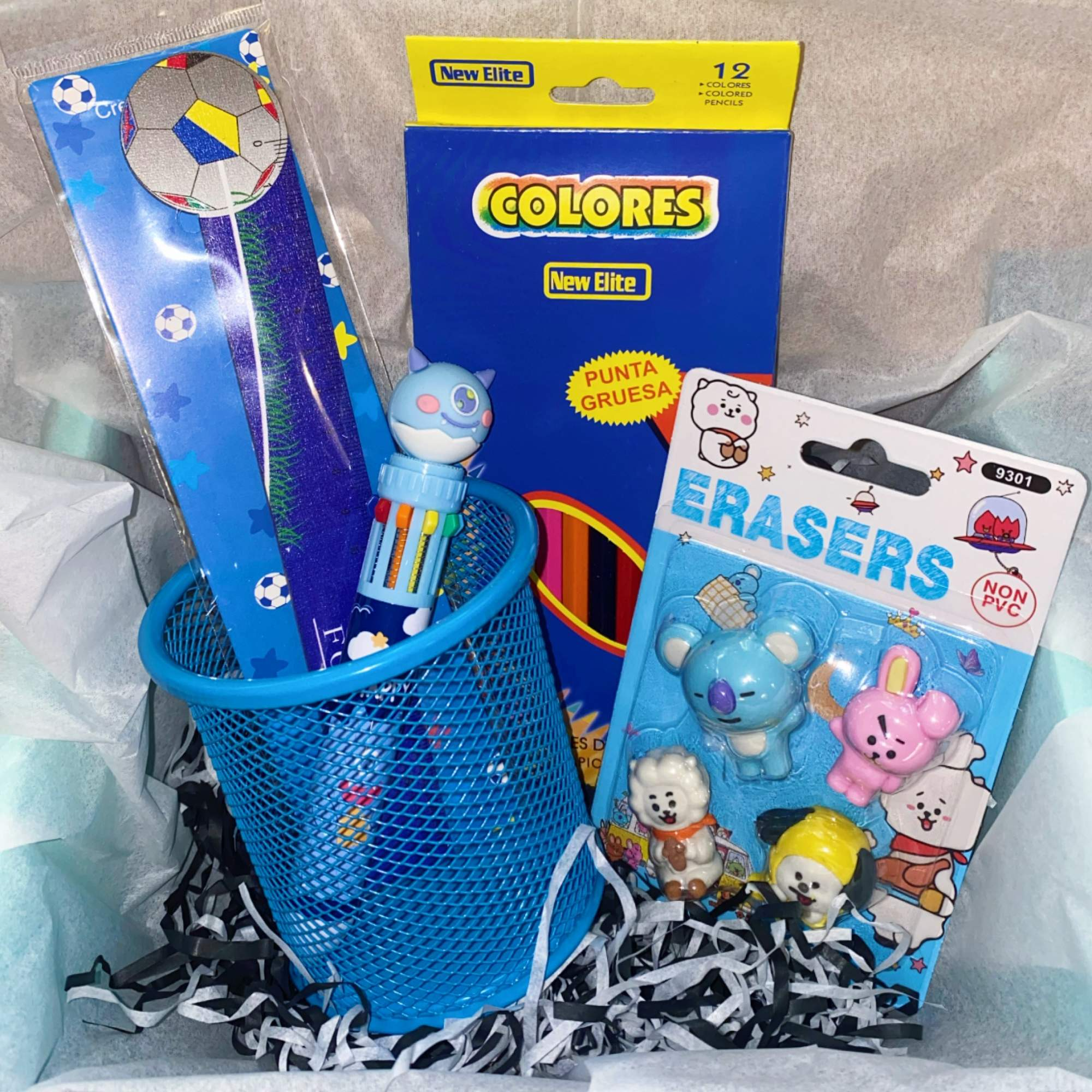 Канцелярский набор для мальчика Belvedere kids CoolBox с органайзером