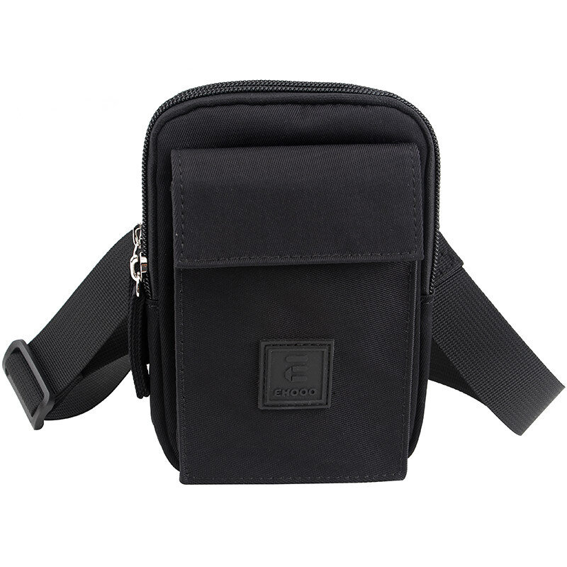 Поясная сумка EHOOO Mini Small Bag, женская, для телефона, ткань Оксфорд, черная
