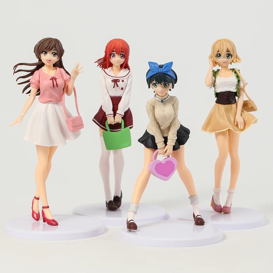 Набор фигурок Девушка на час / Rent a Girlfriend 4шт (19см) от магазина PopCultura.Store