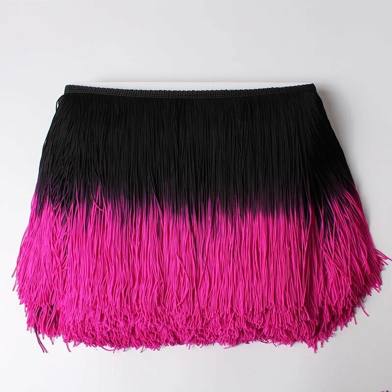 Бахрома из полиэстера 20см, 1 ярд, abei Розовый, 4 1Yard