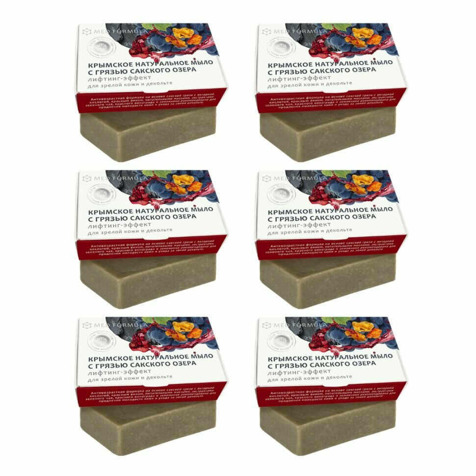 Дом природы Мыло MED formula "Лифтинг-эффект" для зрелой кожи и декольте 6 шт