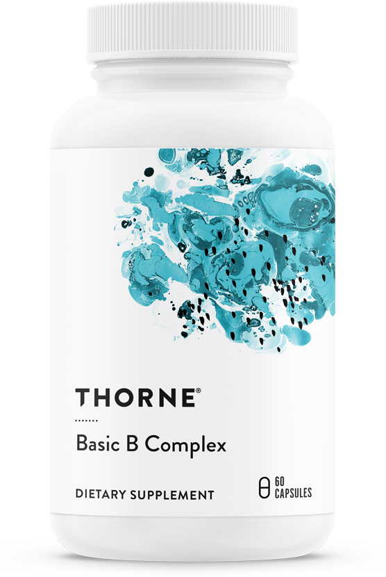 Базовый комплекс Витамина B, Basic B Complex, Thorne Research, 60 капсул