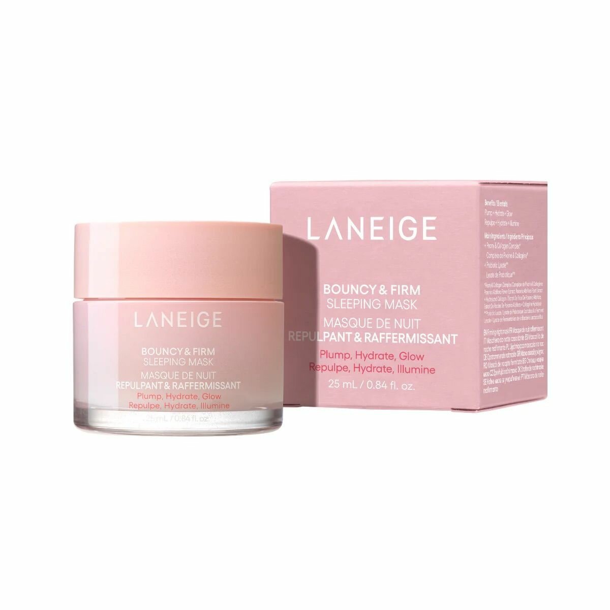 Laneige Ночная омолаживающая и укрепляющая маска для лица Bouncy & Firm Sleeping Mask 25ml