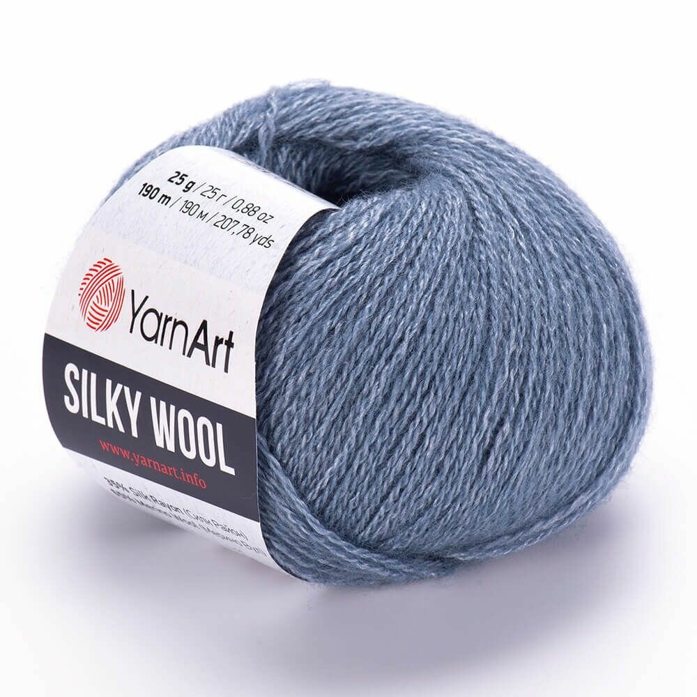 Пряжа YarnArt Silky Wool 331 джинсовый (25г/190м, упаковка 10 мотков)
