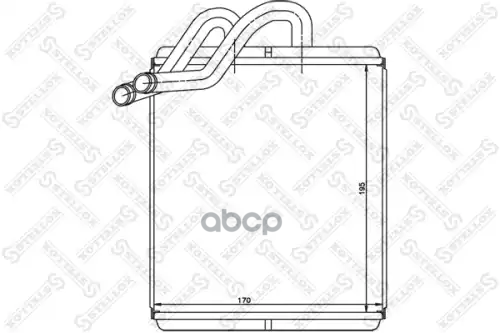 Радиатор печки! KIA Sorento 2.4-3.5/2.5CRDi 02> Stellox арт. 1035110SX