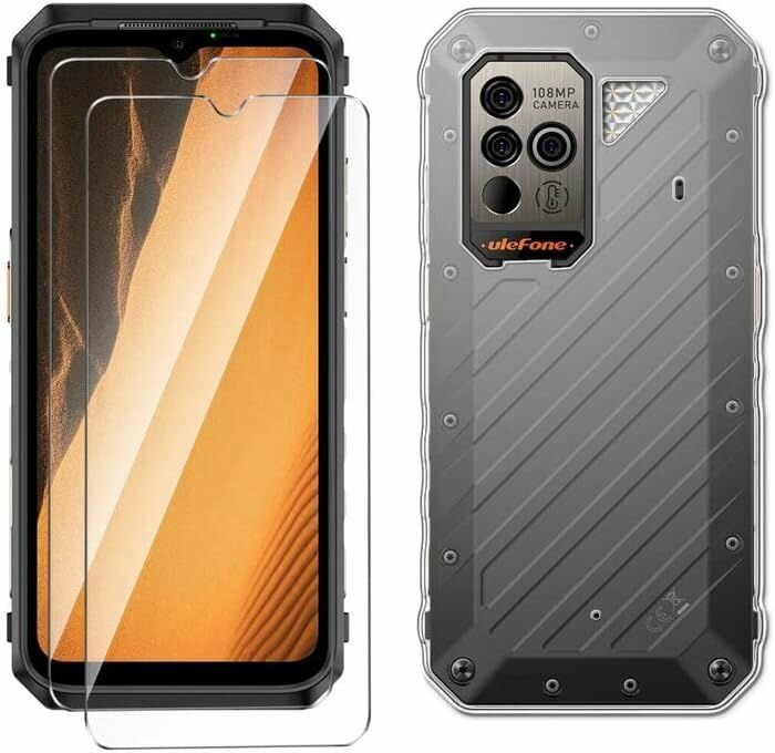 Прозрачный чехол MyPads для Ulefone Power Armor 19 / Armor 19T / Armor 18 / Armor 18T с закаленным стеклом