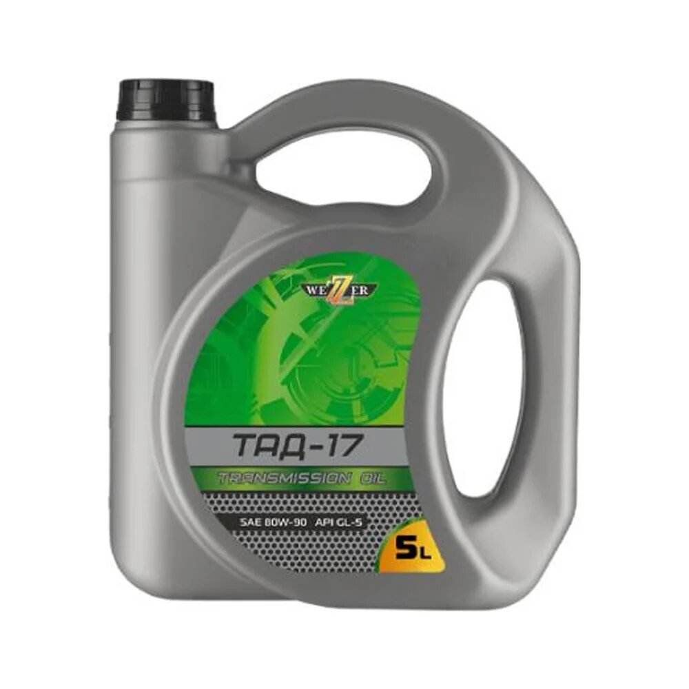 Трансмиссионное масло WEZZER ТАД-17 минеральное 5 л, для смазывания цилиндрических