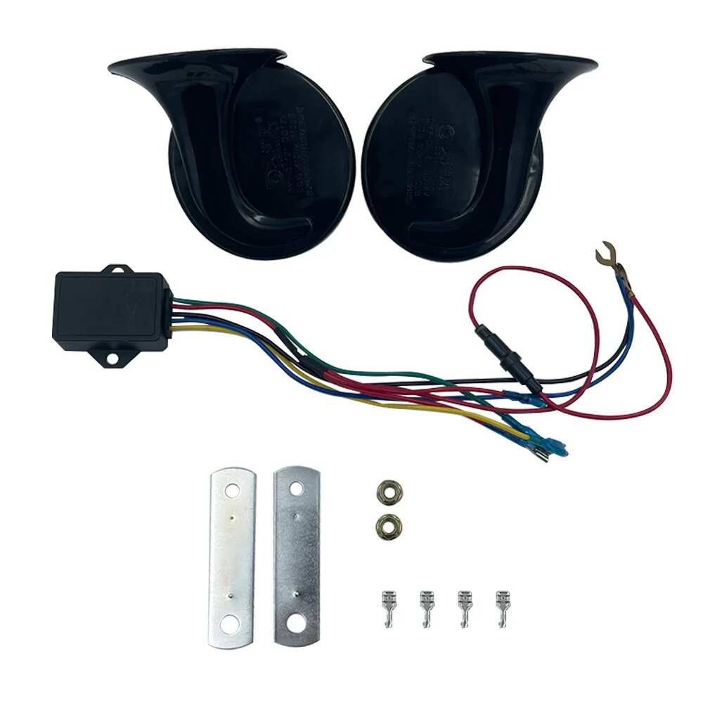 Автомобильный многоголосный 9-тональный гудок 12 В 24 в сигнал громкости, идеальный густой и громкий звук, приятная музыка 12 В