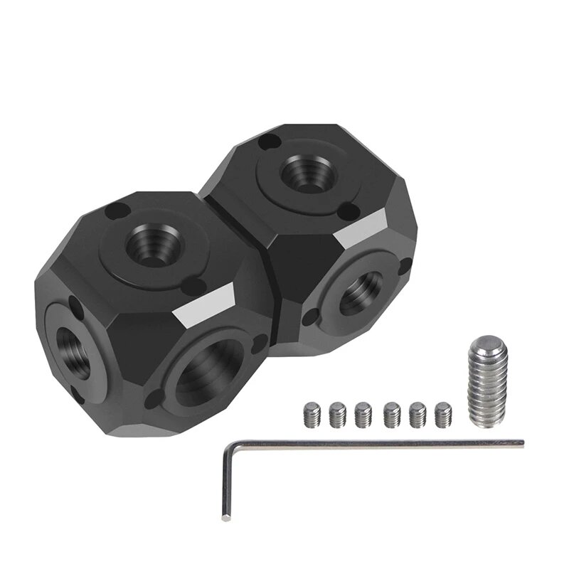 Feichao Адаптер ARRI 1/4"-3/8" черный Double Layer Cube B