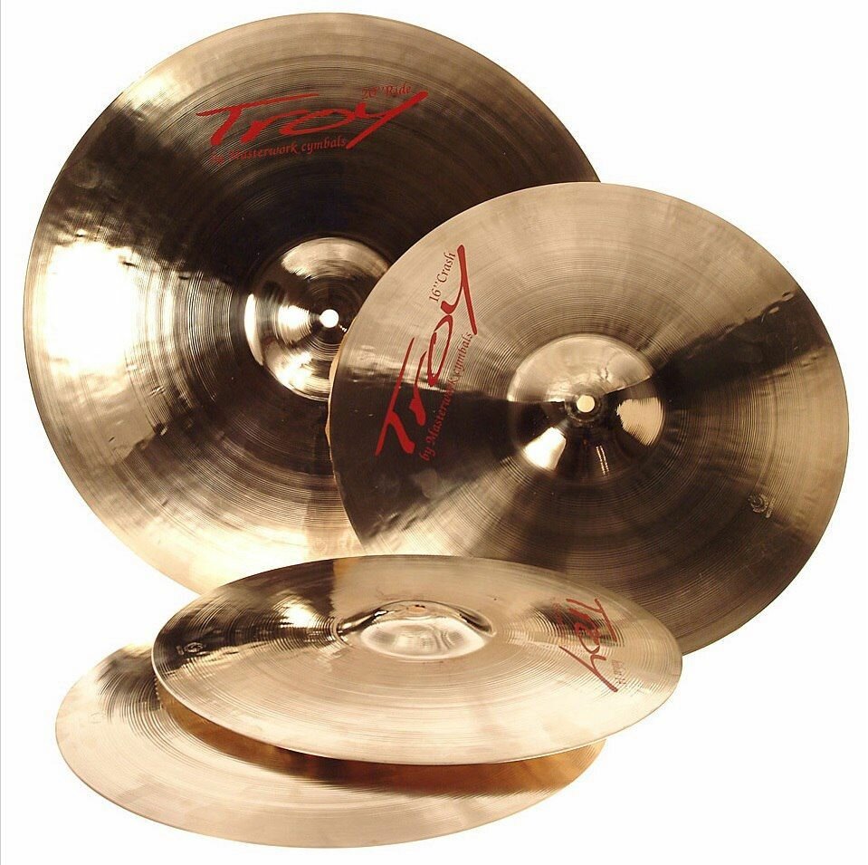 Набор тарелок 14-16-20 для ударной установки Masterwork cymbals серия TROY, сплав B25, толщина медиум, чехол