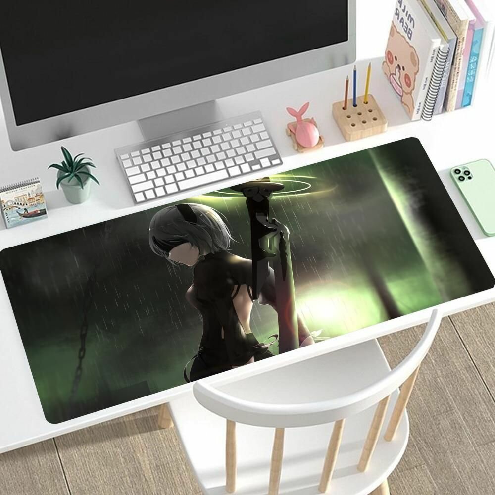 Коврик для мыши "2B", для ноутбука, нескользящий, прошитые края, 90x40 см