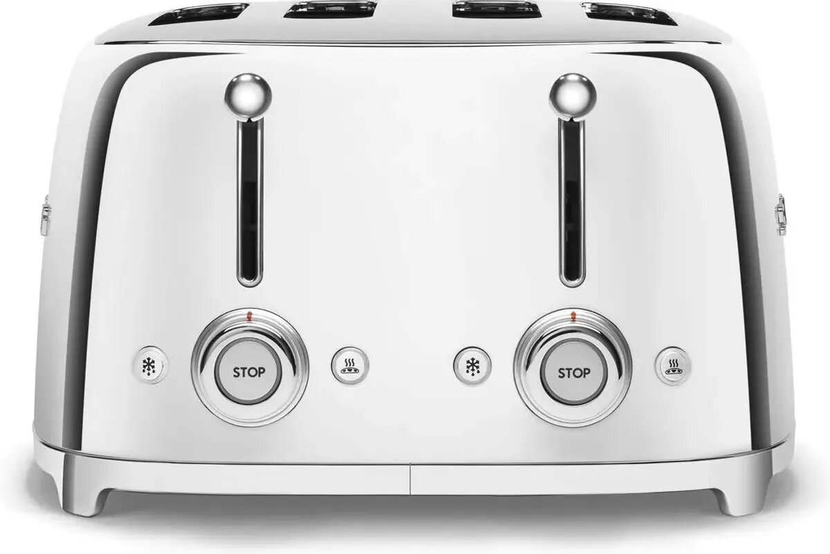 Тостер Smeg TFS03SSEU, 2000Вт, 4 тоста, металлический корпус