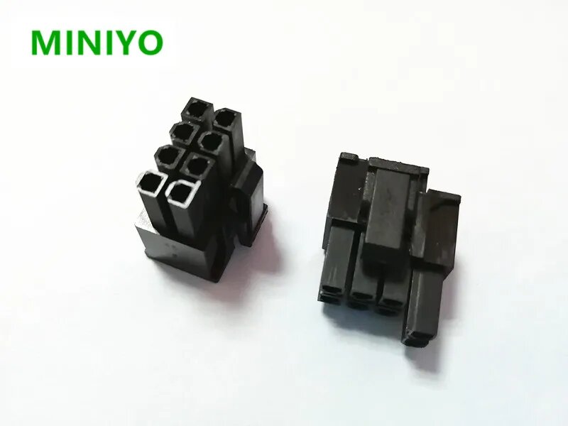 Кабель-переходник 6+2PIN на 8-PIN черный 100PCS