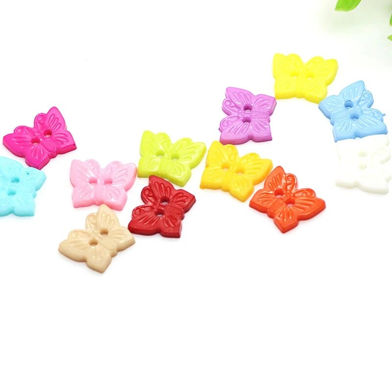 Пуговицы Colorful SHINE. DREAM бабочка полимерные 16 мм 30 шт