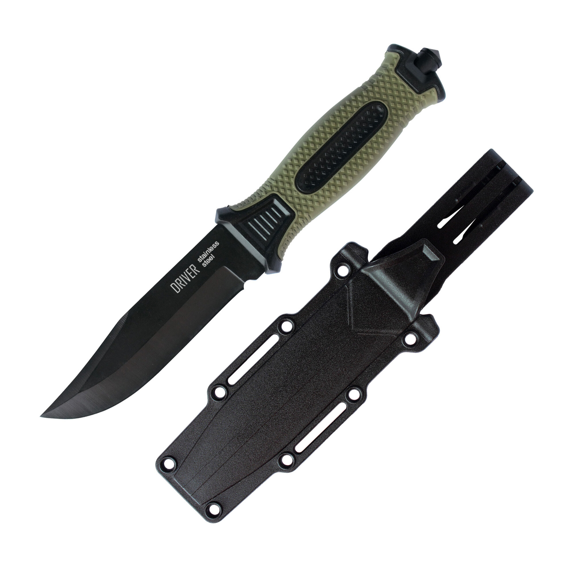 Туристический нож Driver Parkola, фиксированный, нержавеющая сталь, 120мм, клипса