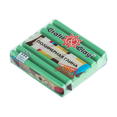 "Craft&Clay" полимерная глина CCH 52 г 1047 зеленый трилистник