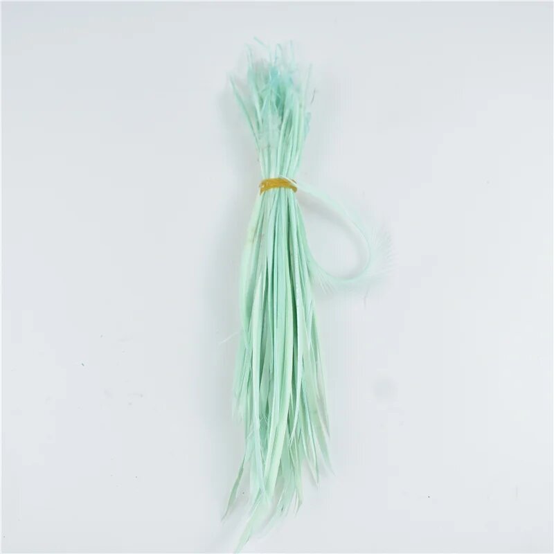 Натуральные окрашенные гусиные перья WyFeay 5-7 дюймов Изумрудный, 100 Pcs, Mint Green