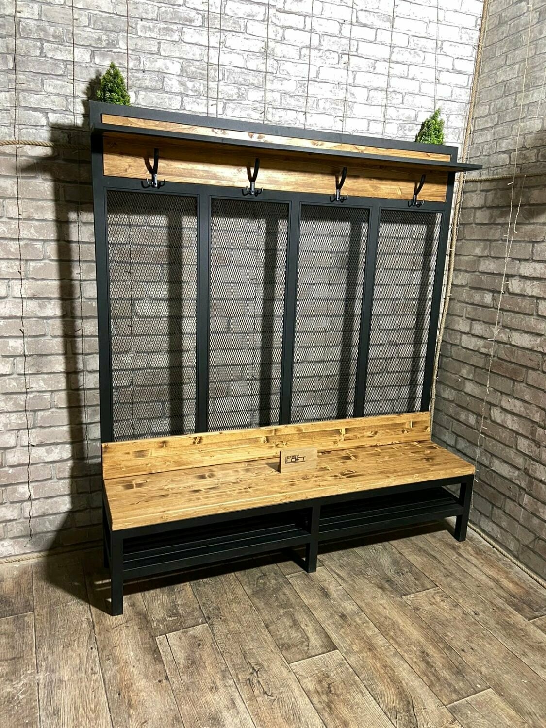 Гардеробная "EasyLOFT" в стиле лофт, размеры 40х170х190, 170х40х190 см.