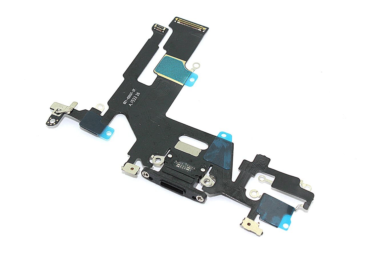 Шлейф с разъемом зарядки для Apple iPhone 11 черный